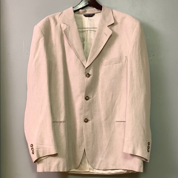 Today’s Man | Suits & Blazers | Elegant Beige Mens Linen Blend Blazer ...